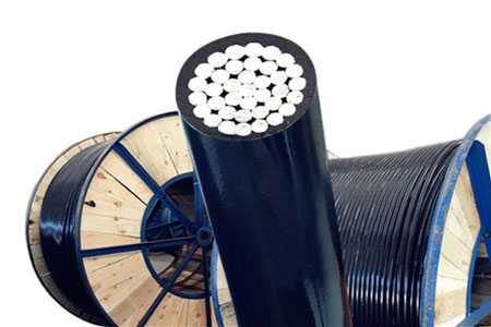 Overhead cables with aluminium alloy